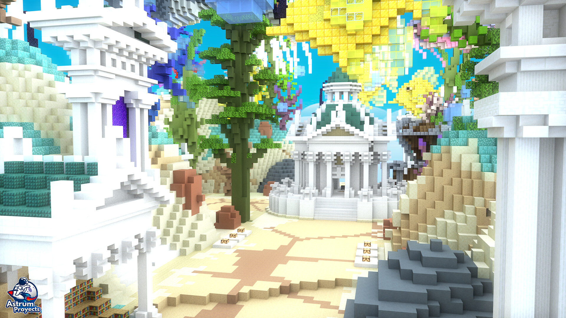 HCF Spawn + Road - AQUATIC Theme Minecraft Map