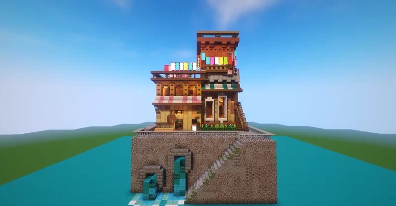 VIETNAMESE COFFEE HOUSE [BEST HOUSE EVER SEEN LOL] Minecraft Map