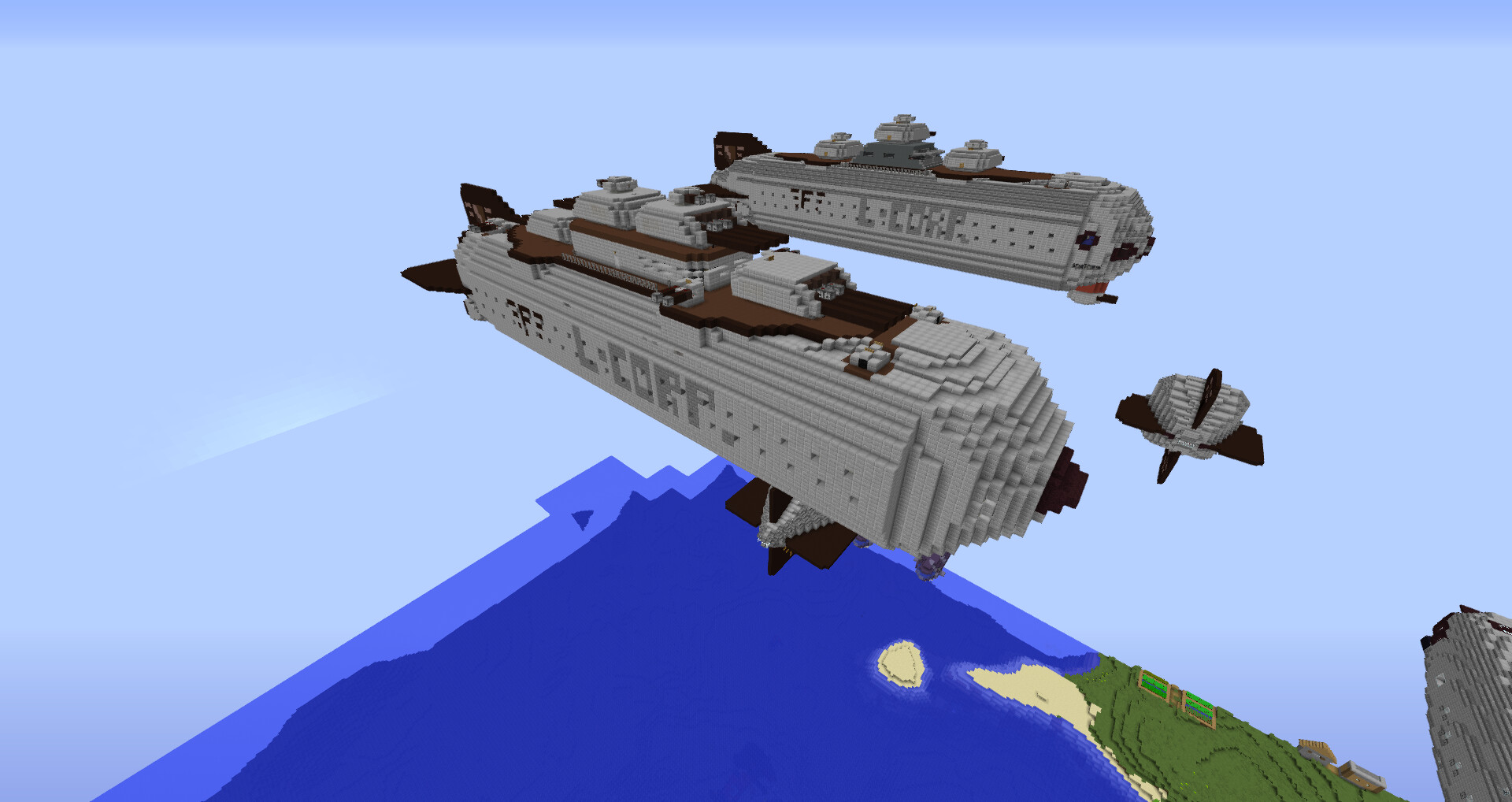 L-Corp. Imperator Titan-class Air-Battleship for movecraft Minecraft Map