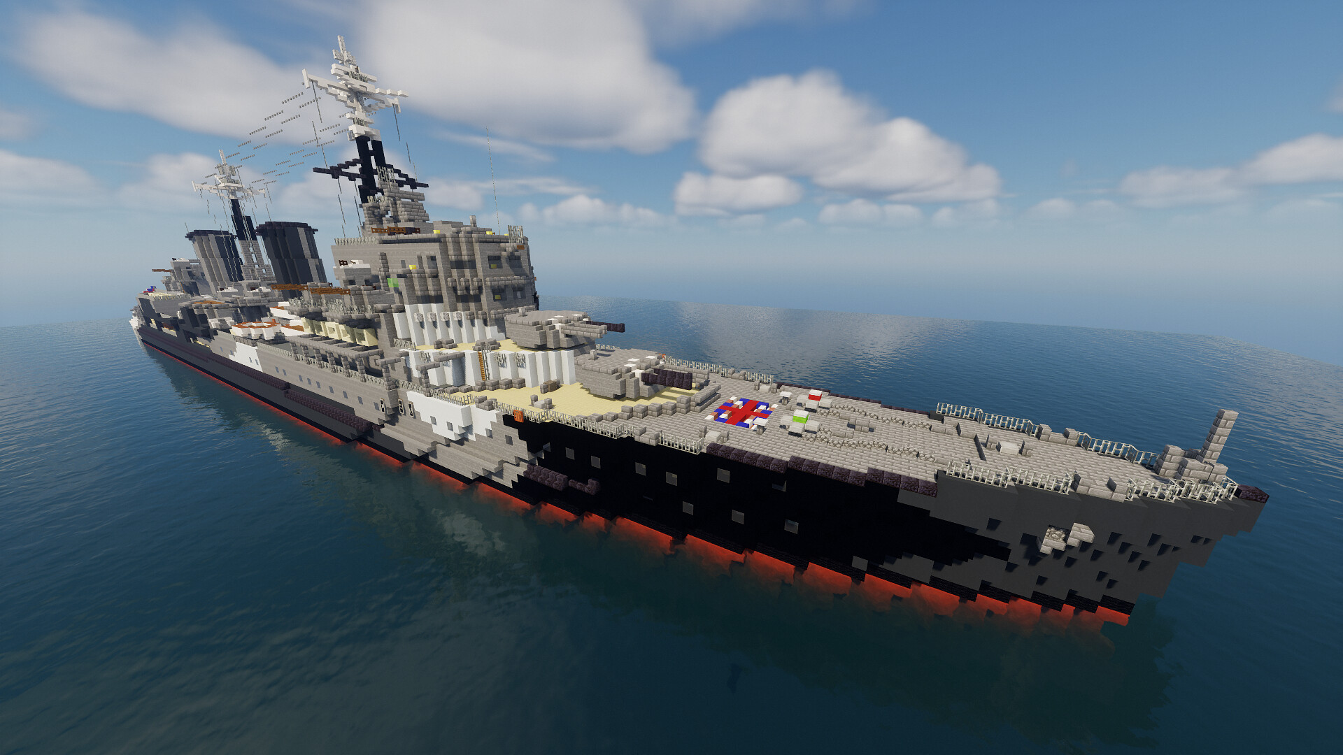HMS Belfast - 1.5:1 Scale Minecraft Map