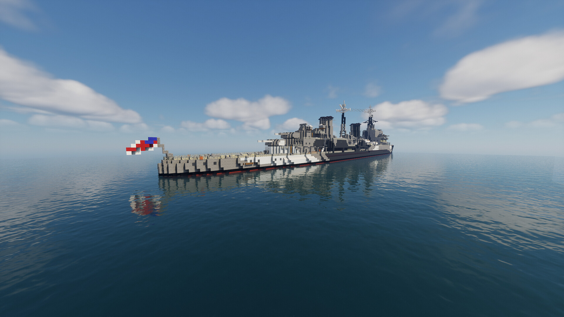 HMS Belfast - 1.5:1 Scale Minecraft Map