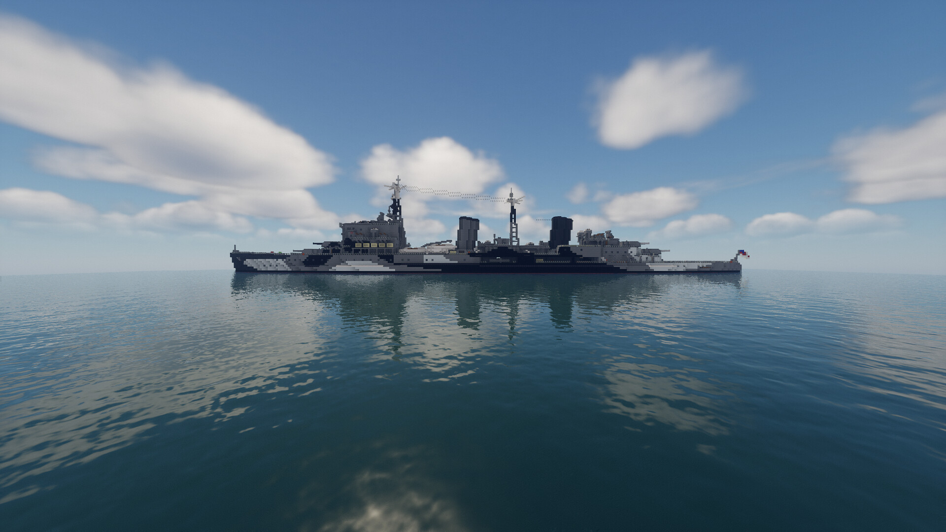 HMS Belfast - 1.5:1 Scale Minecraft Map