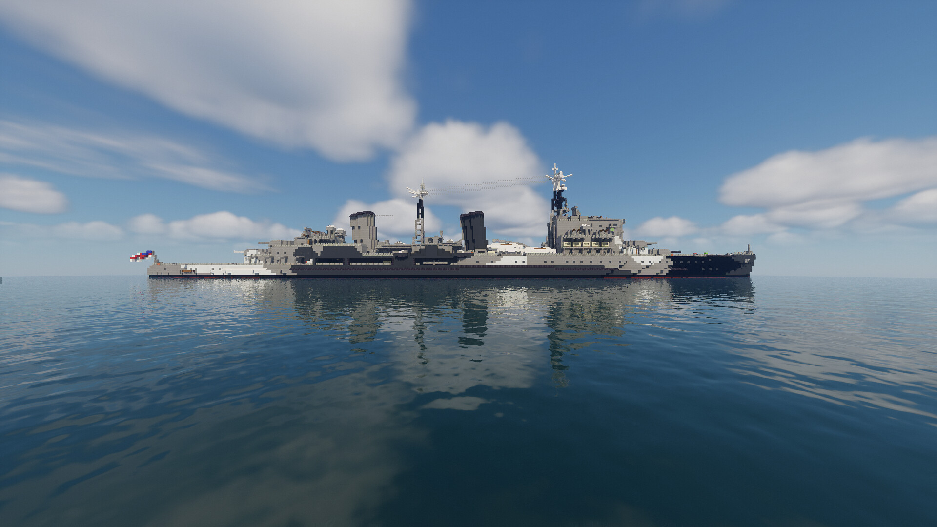 HMS Belfast - 1.5:1 Scale Minecraft Map