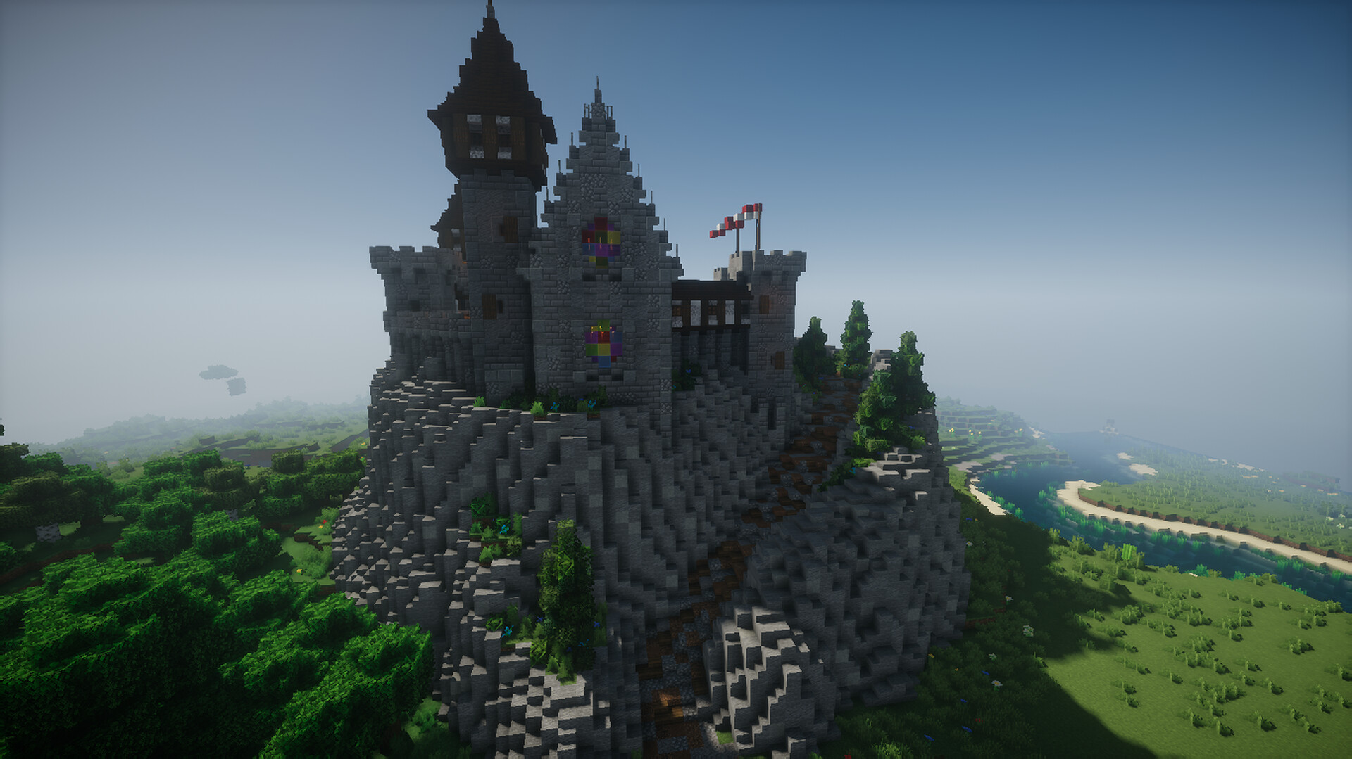 Mountain Castle (All decorated) Minecraft Map
