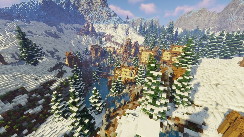 Hatterflee - A Nordic Village + Hot Springs! Minecraft Map