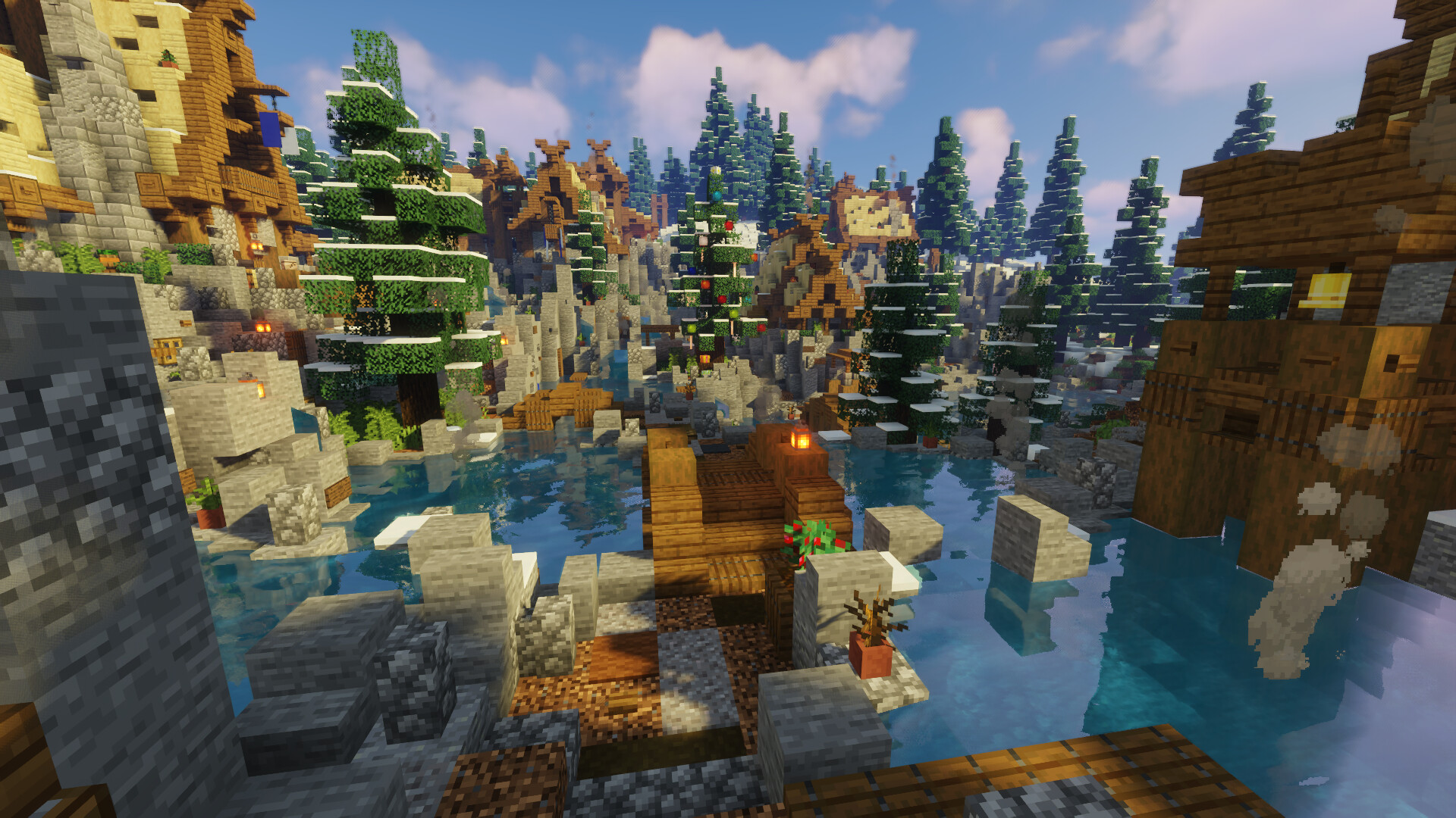 Hatterflee - A Nordic Village + Hot Springs! Minecraft Map