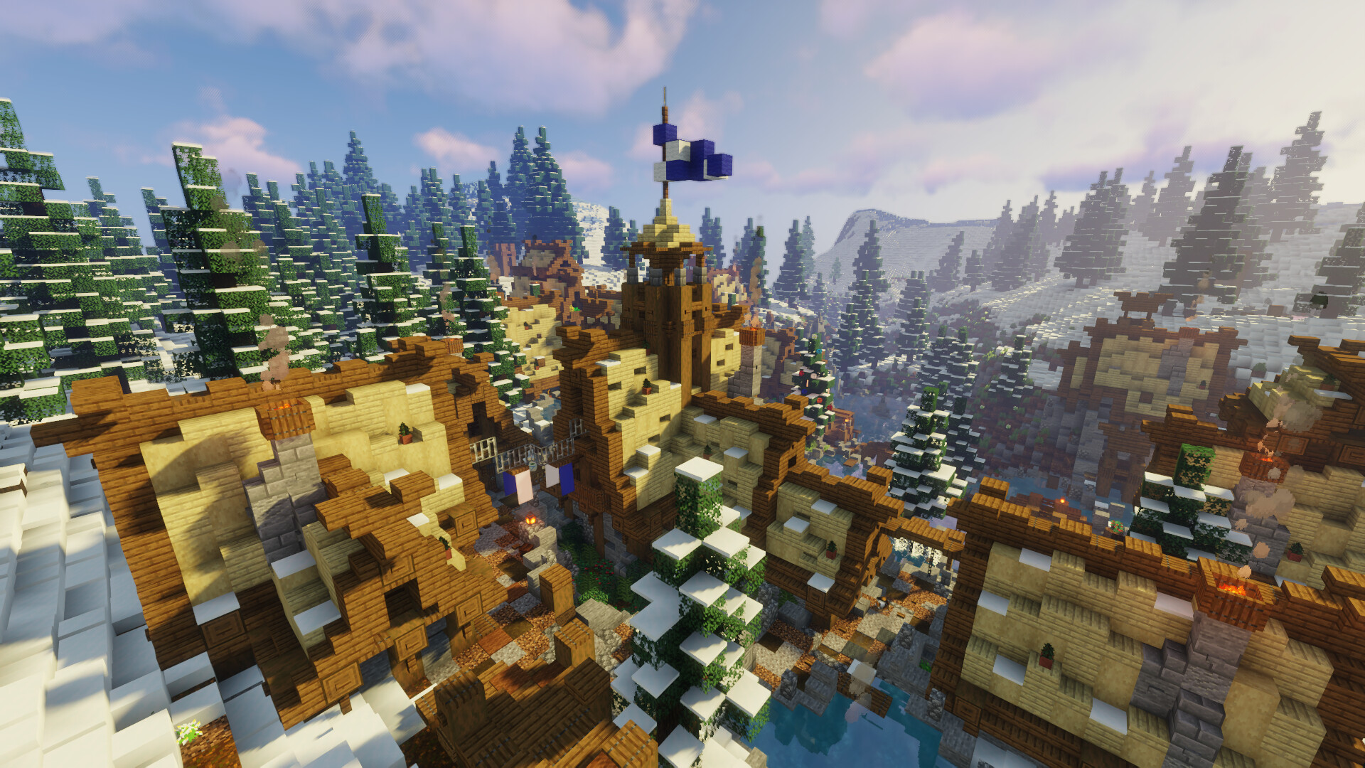 Hatterflee - A Nordic Village + Hot Springs! Minecraft Map