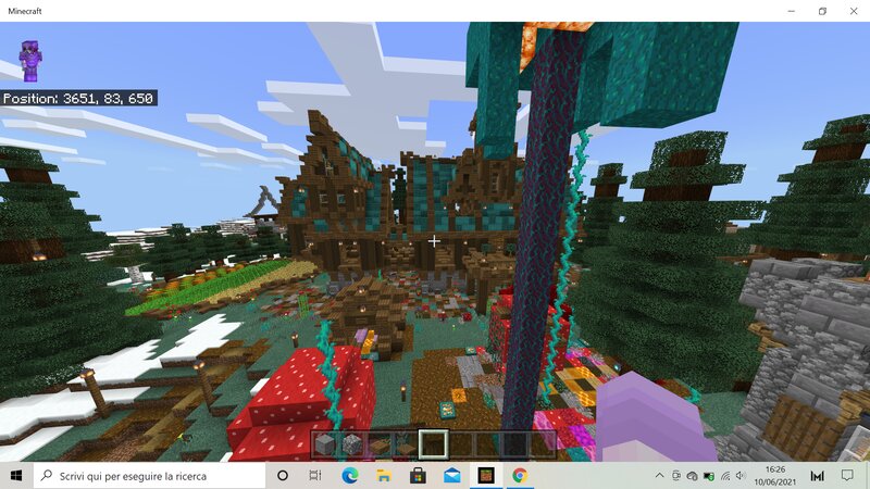 World in the snow Minecraft Map