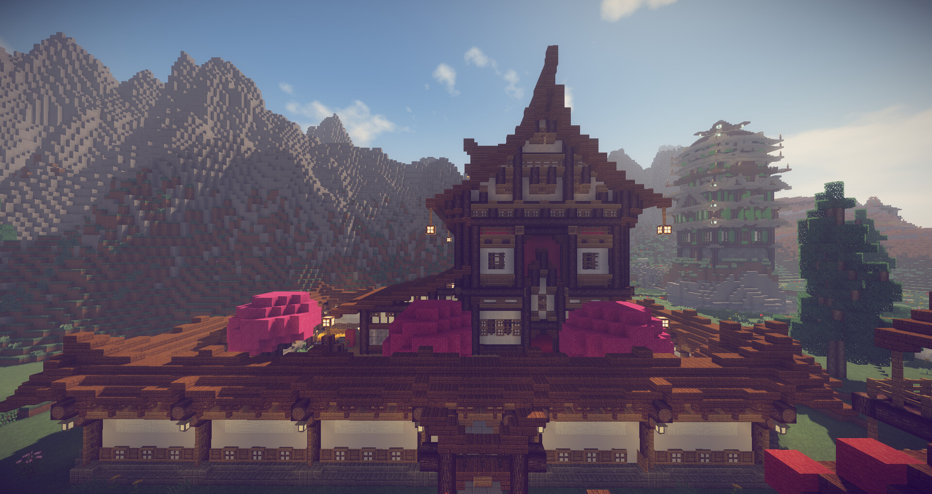 Japanese Mansion Grounds Minecraft Map