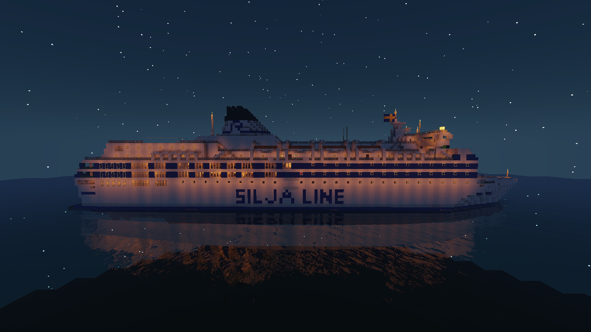 M/S SILJA LINE / SILJA STAR 1990 - 1991 Minecraft Map