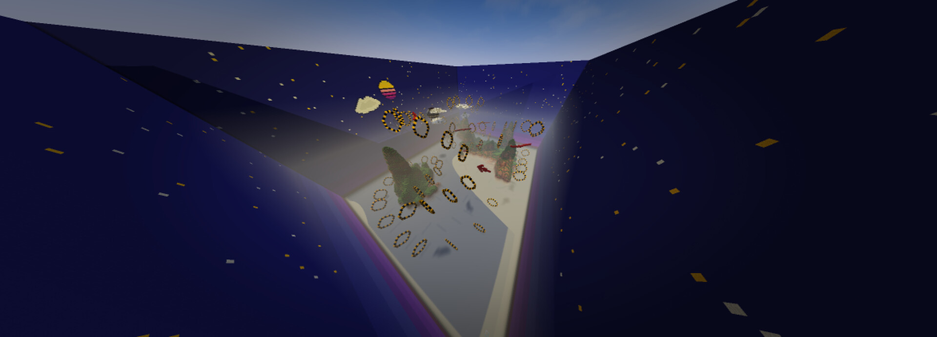 Elytra Race arena (sci-fi theme) Minecraft Map