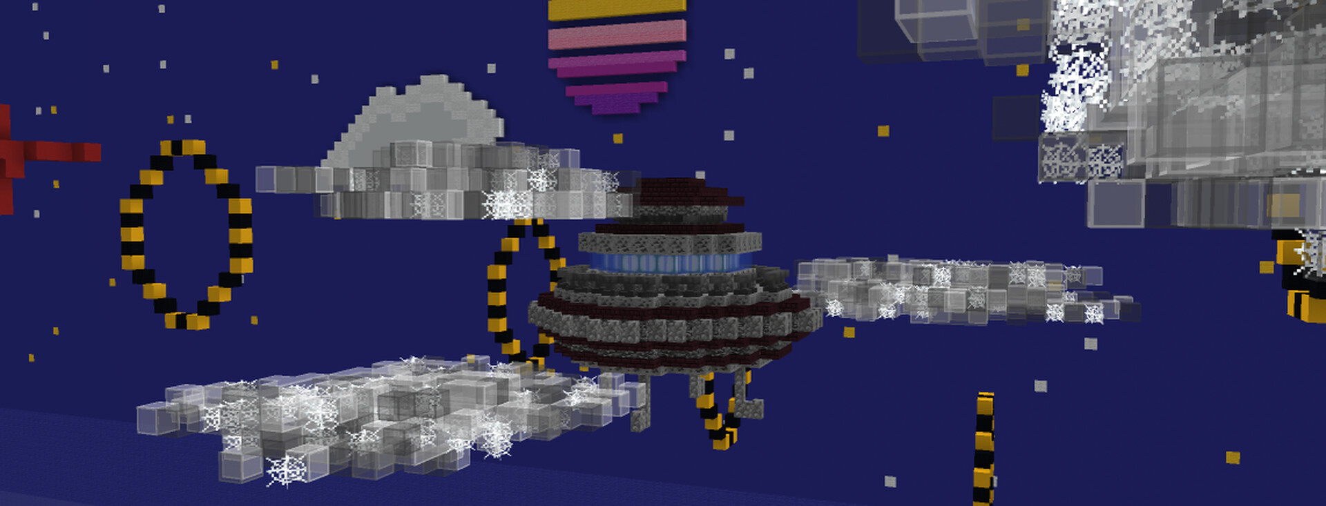 Elytra Race arena (sci-fi theme) Minecraft Map