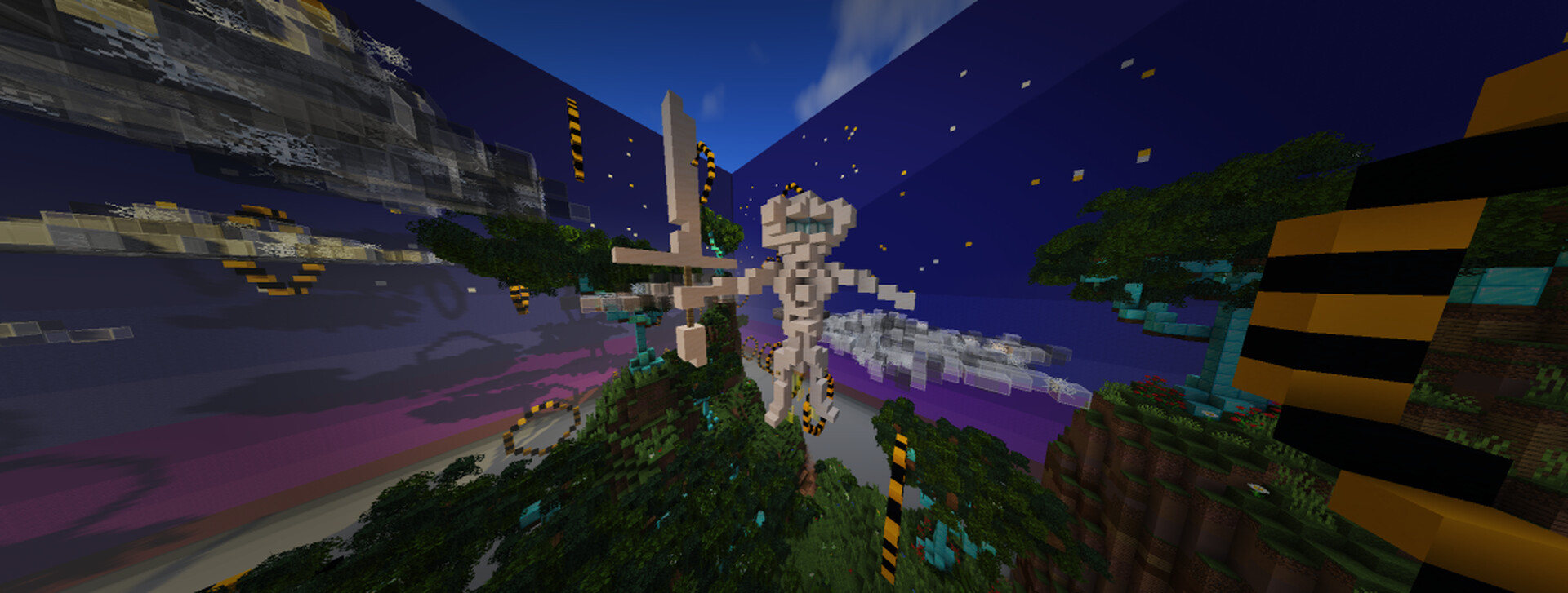 Elytra Race arena (sci-fi theme) Minecraft Map