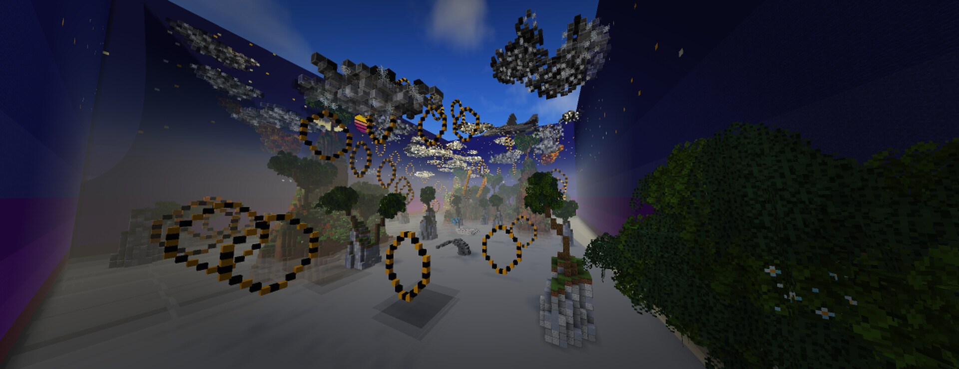 Elytra Race arena (sci-fi theme) Minecraft Map