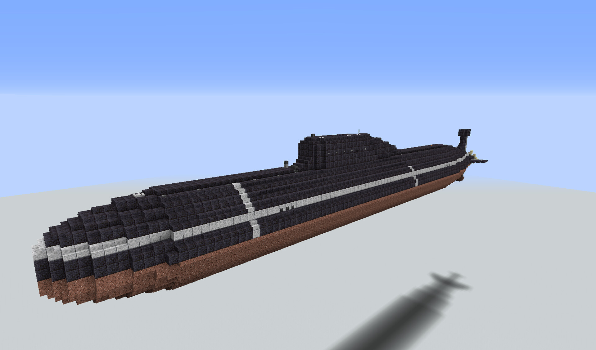 Soviet Submarine Base + SSN Akula 1 Class Submarine (Diorama) Minecraft Map