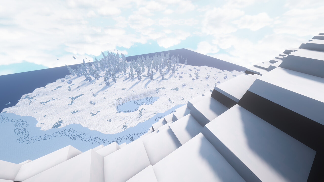 Winter Valley - The ultimate Ice Age adventure map full of cold wasteland Minecraft Map