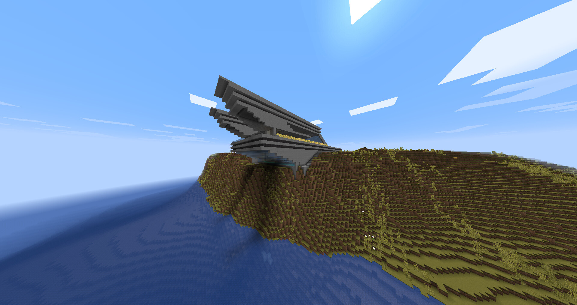 Modern Coastal House Exterior Minecraft Map