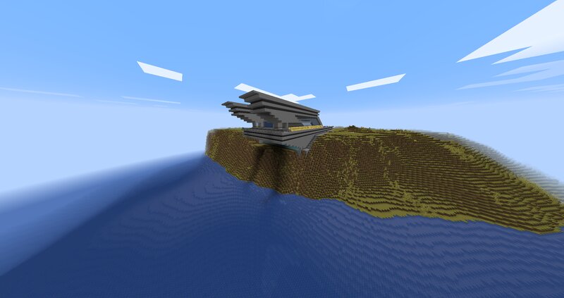 Modern Coastal House Exterior Minecraft Map
