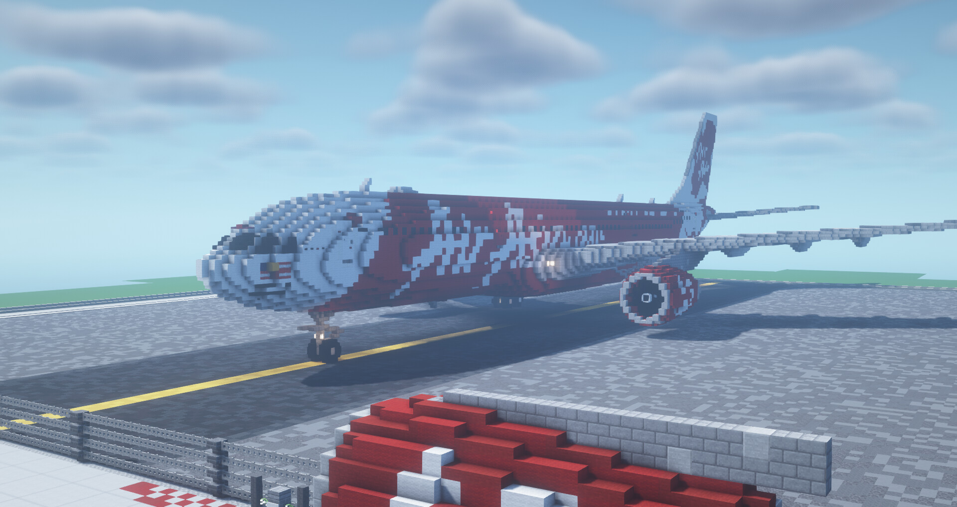 3:1 Airbus A330-300 AirAsia X Minecraft Map