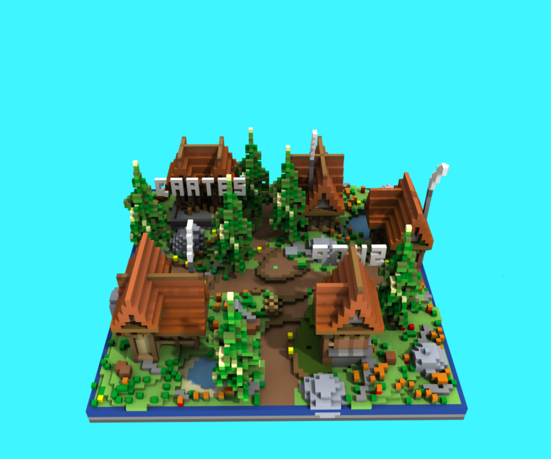 HCF SPAWN 75X75 + ROAD Minecraft Map