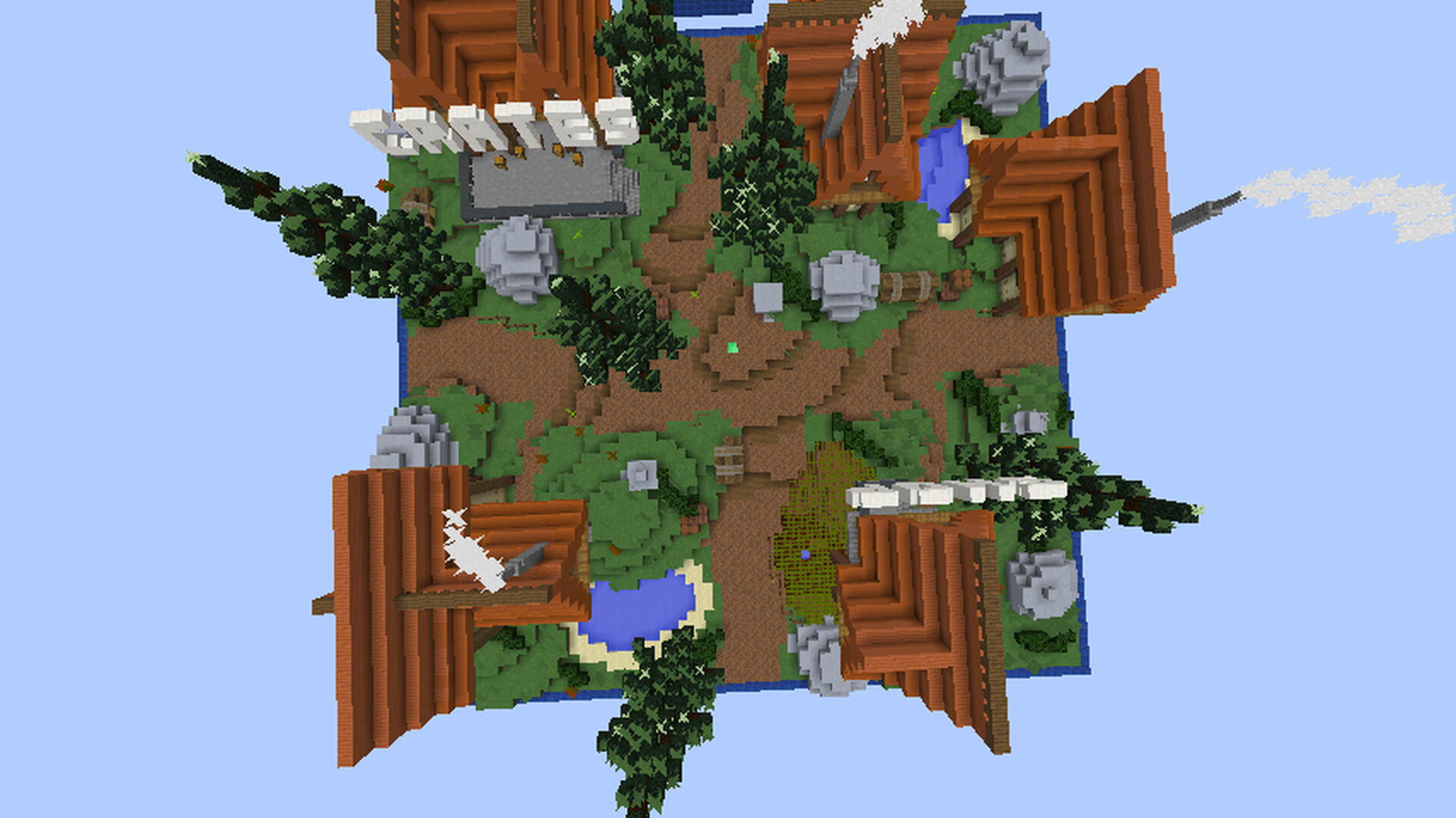 HCF SPAWN 75X75 + ROAD Minecraft Map