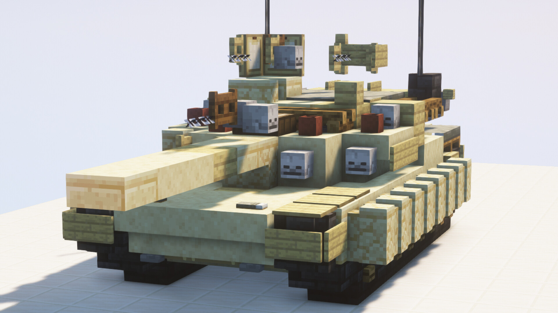 M1A2 Abrams TUSK Main Battle Tank - 1.5:1 Scale Minecraft Map