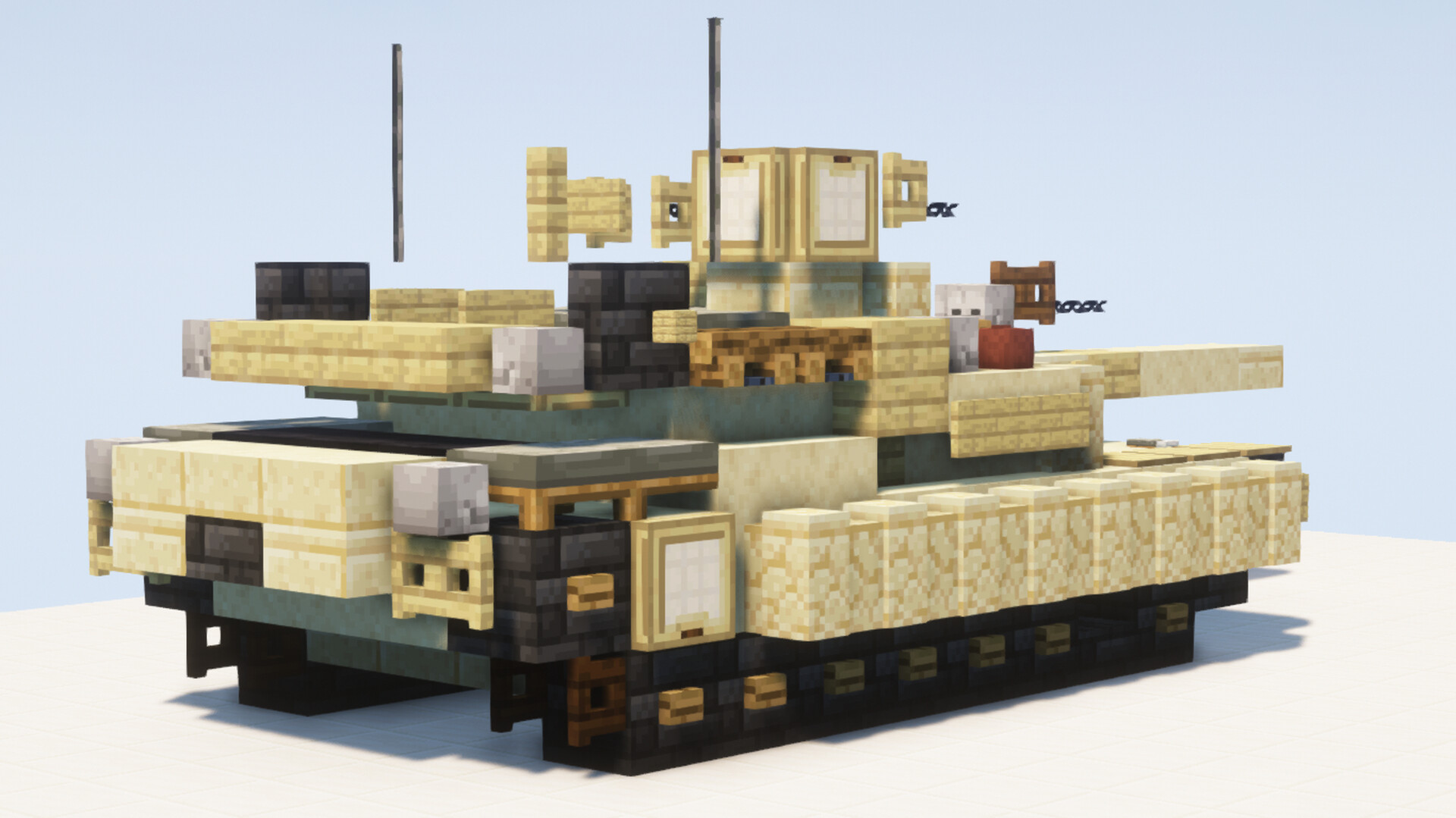M1A2 Abrams TUSK Main Battle Tank - 1.5:1 Scale Minecraft Map