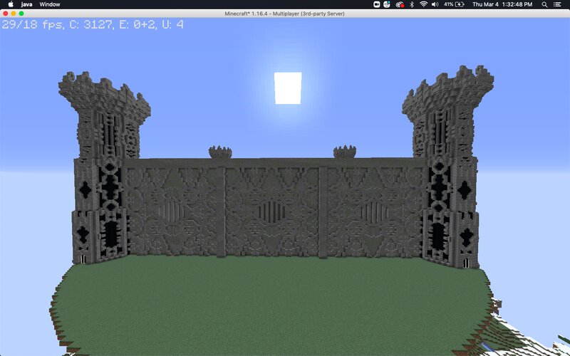 Castle Walls Minecraft Schematic