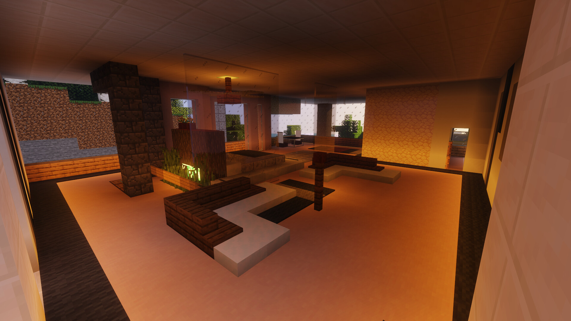 Awesome Modern Mansion / Big Modern House Minecraft Map