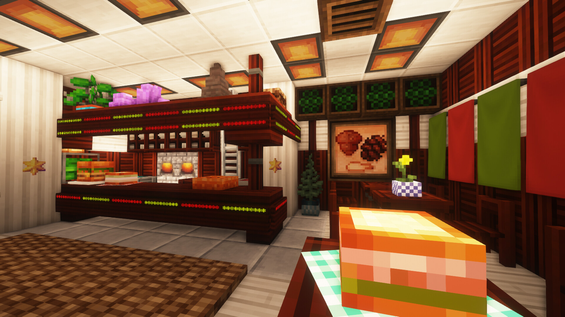 Winter Cocoa Café Minecraft Map