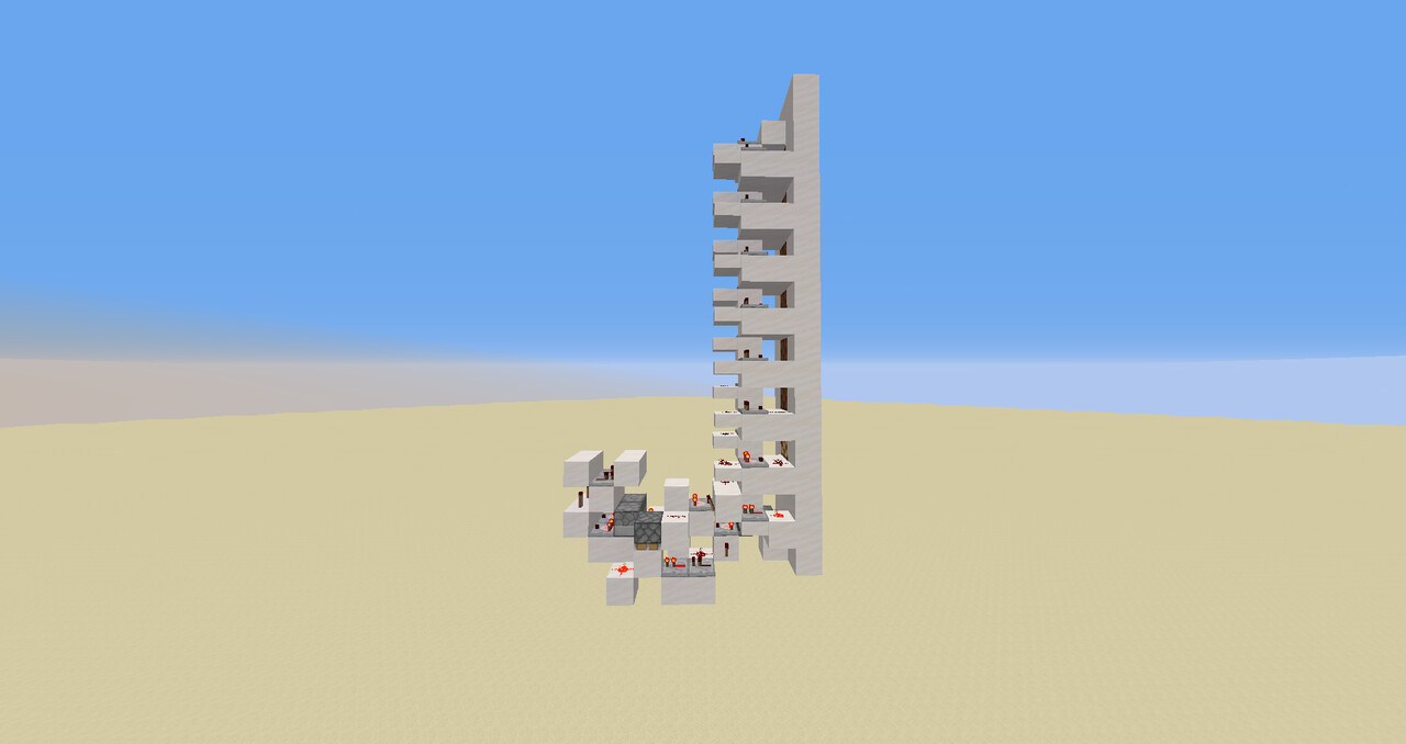 Vertical Countdown Minecraft Map