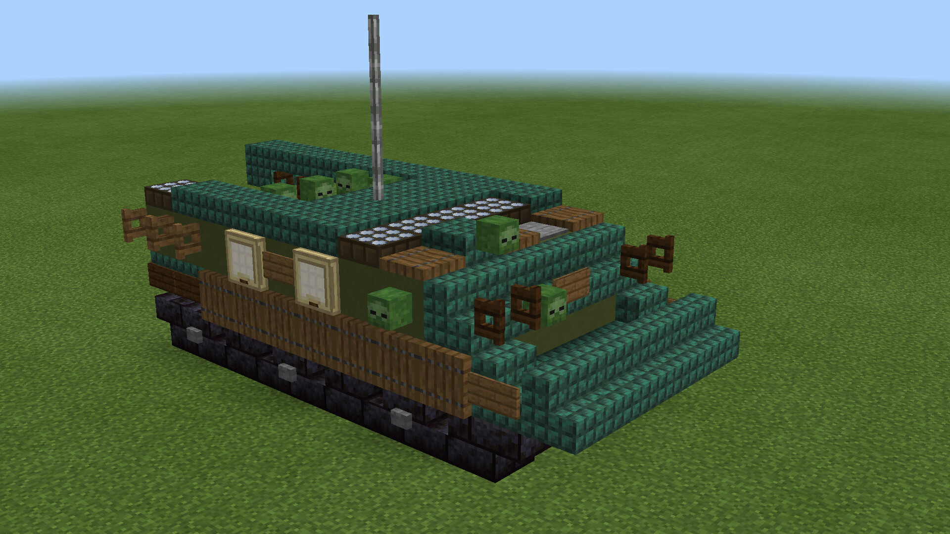 1.5:1 scale T-72 Variants Part 2 Minecraft Map
