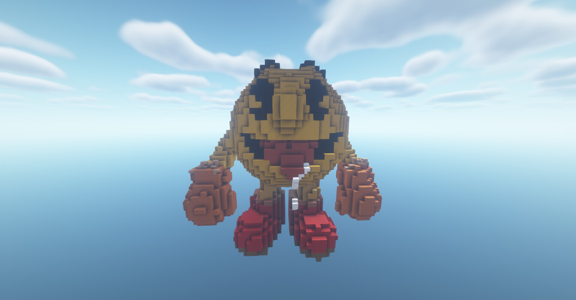 PacMan statue Minecraft Map