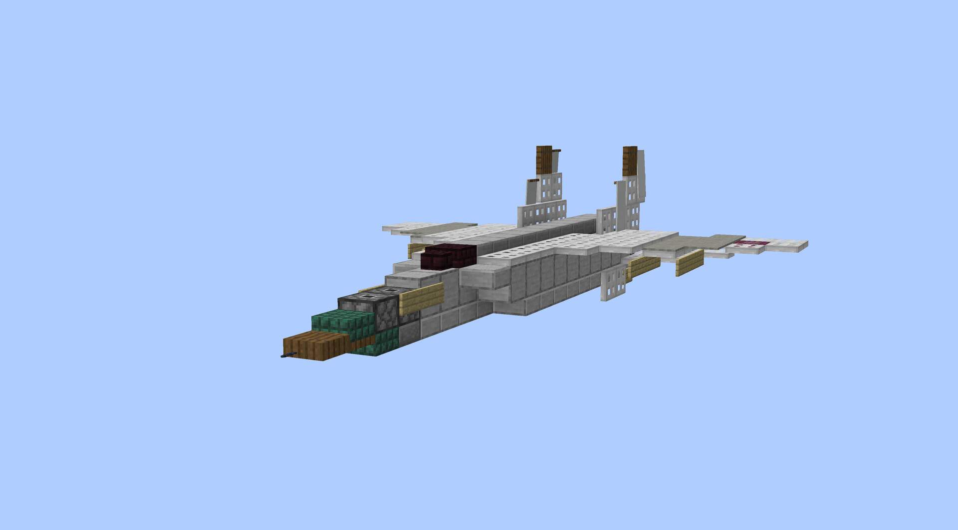 MiG-25PDS 1:1 scale Minecraft Map