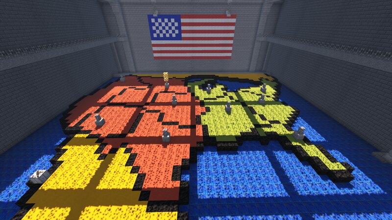 TOTAL MAYHEM fps map by NPC WAR Minecraft Map
