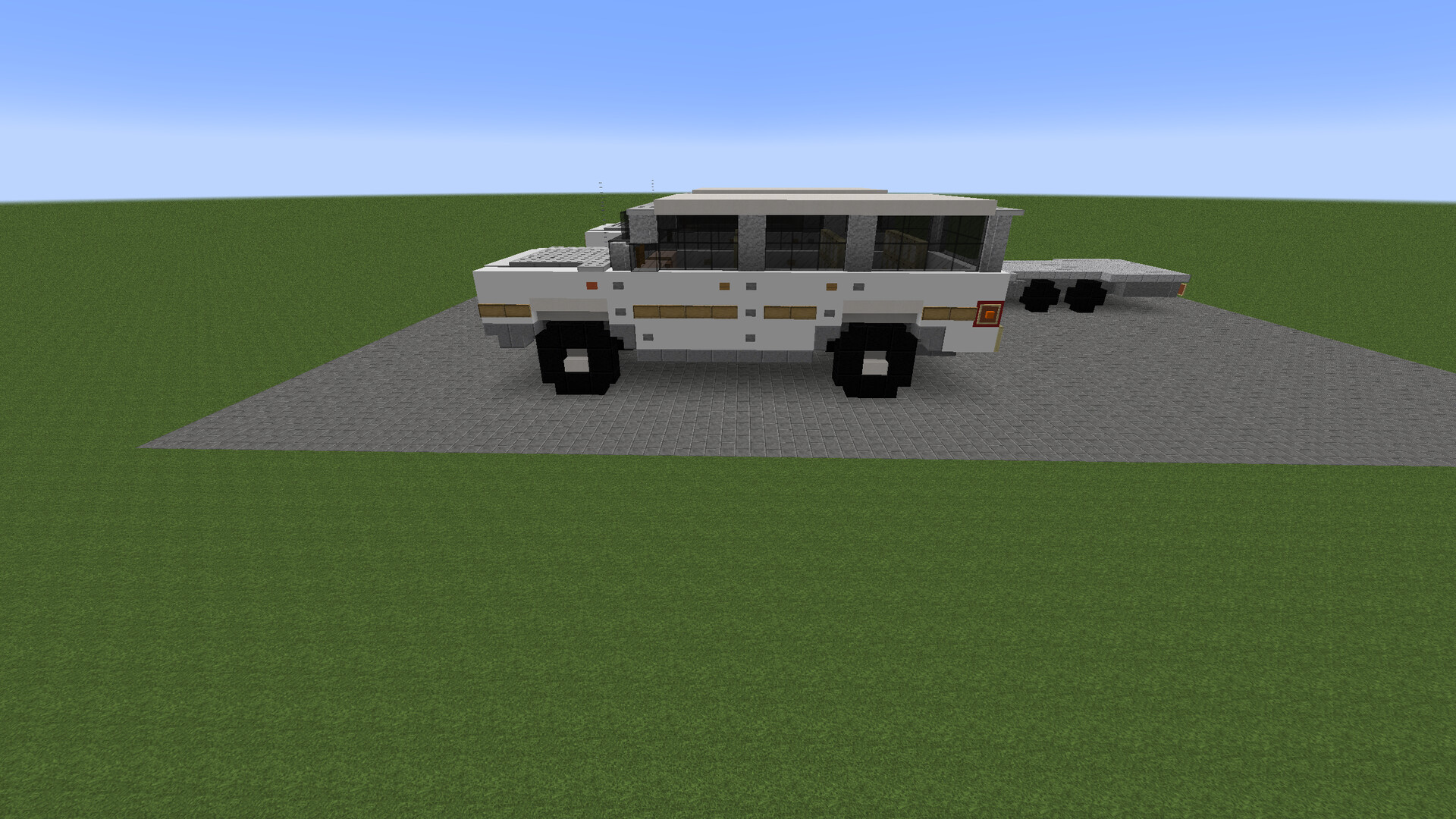 Toyota Land Cruiser 100+trailer (4:1 scale) Minecraft Map