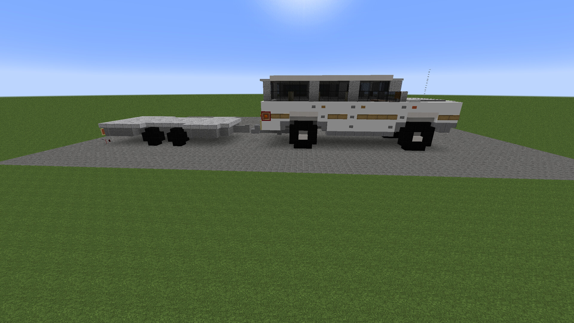 Toyota Land Cruiser 100+trailer (4:1 scale) Minecraft Map