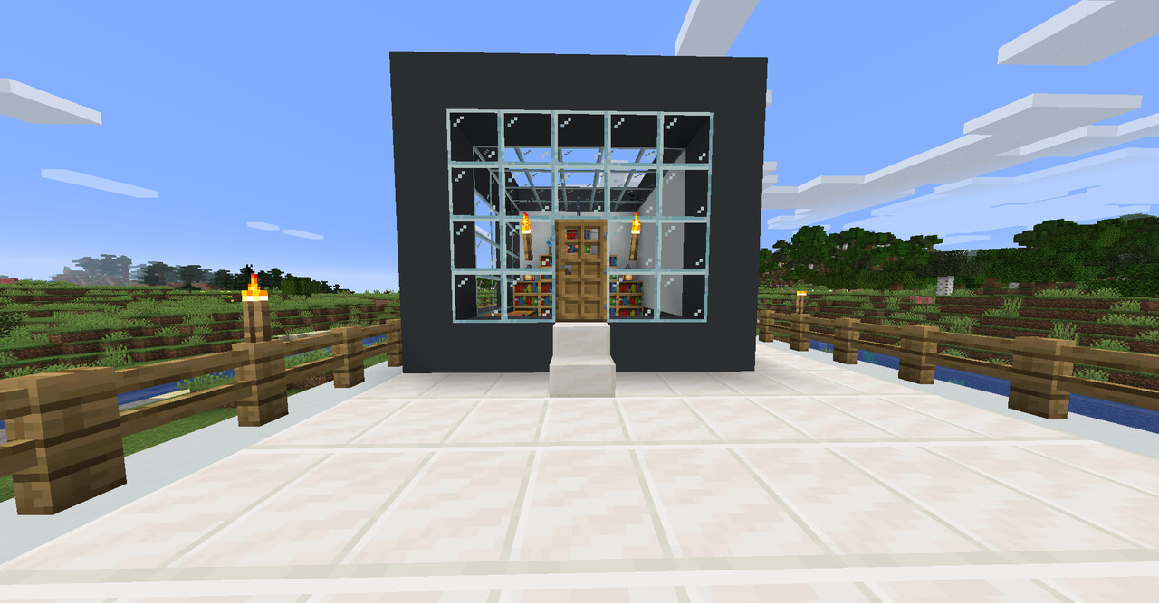 Modern House For Survival Minecraft Map