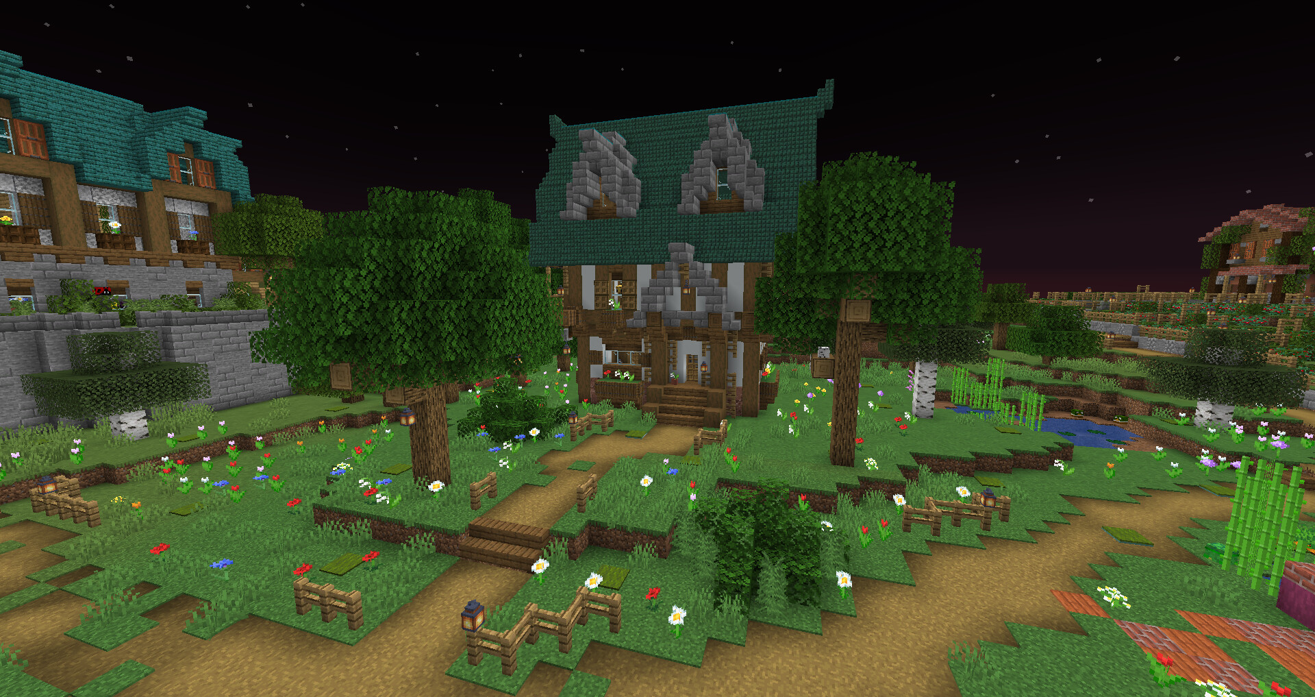 My small family server spawn area Minecraft Map