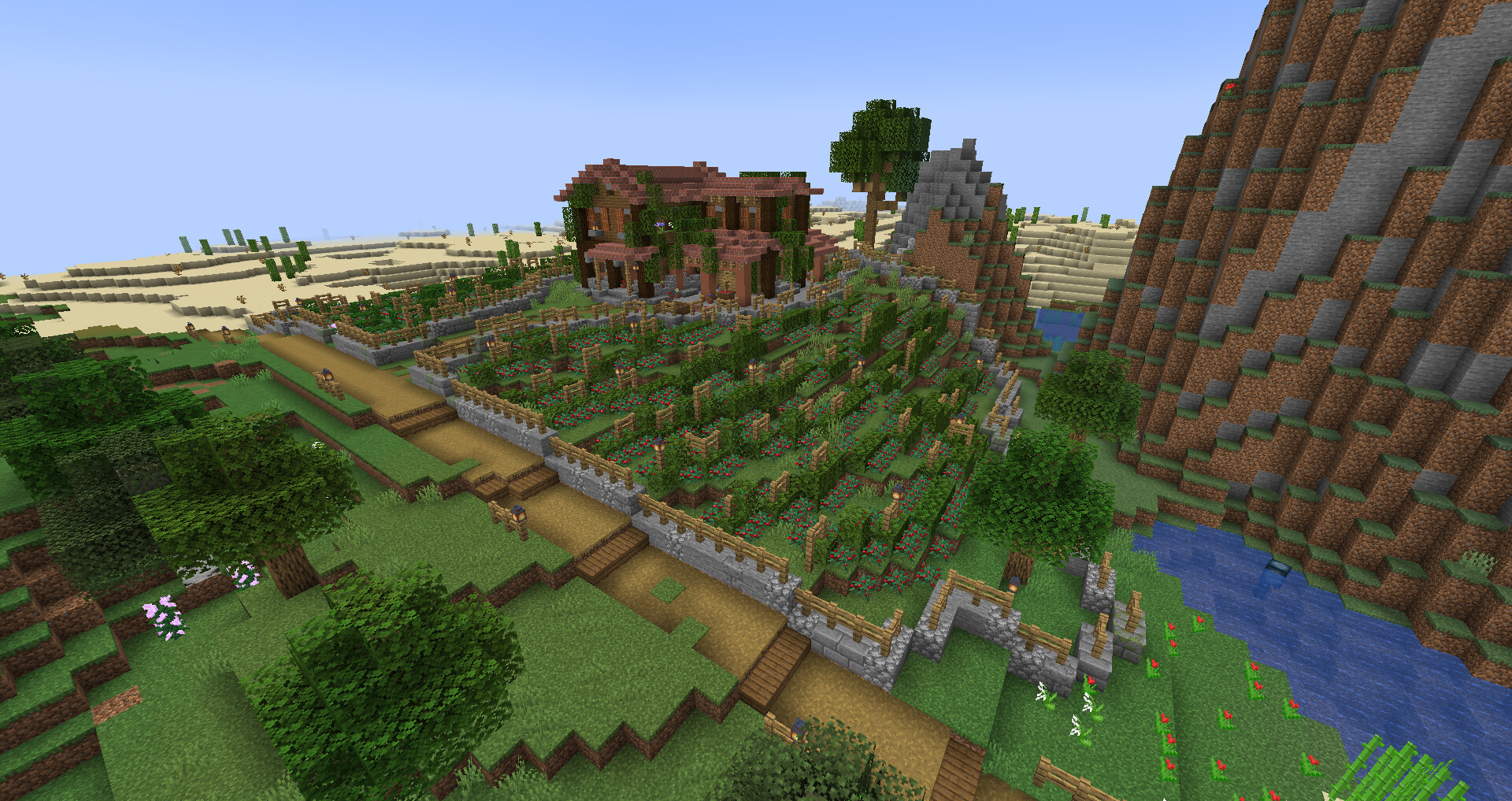 My small family server spawn area Minecraft Map