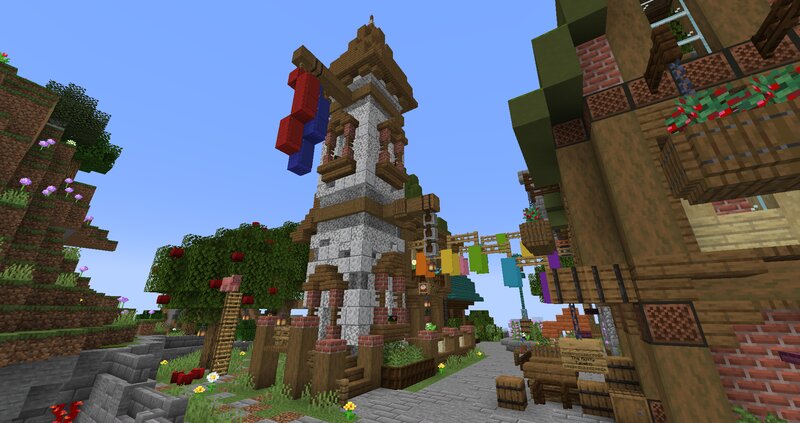 My small family server spawn area Minecraft Map