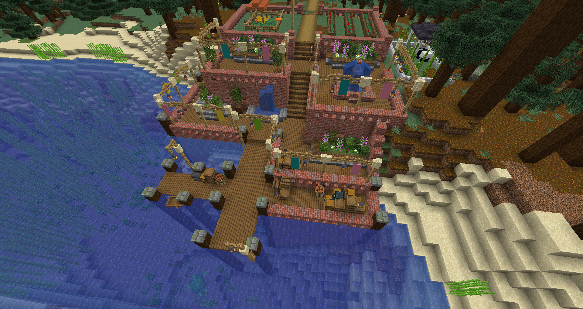 My small family server spawn area Minecraft Map
