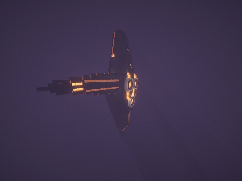 Medium Size Space Ship Minecraft Map