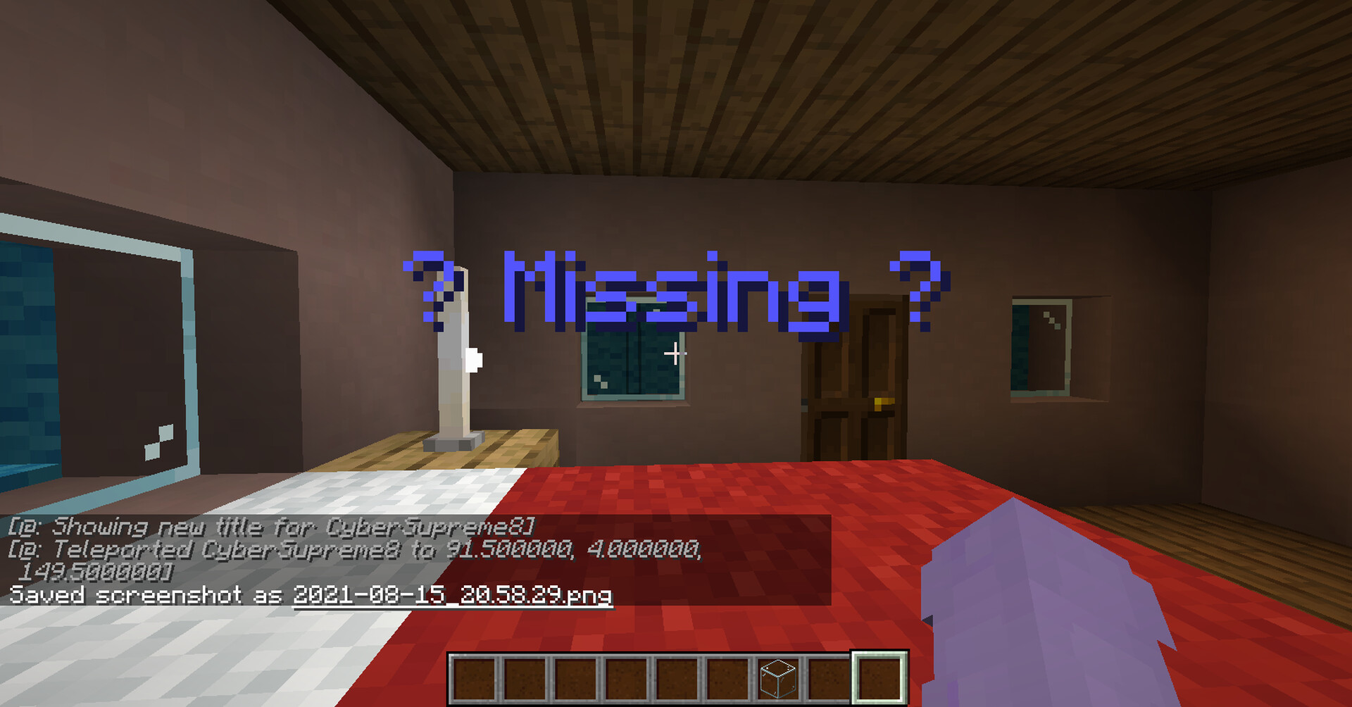 Missing Minecraft Map