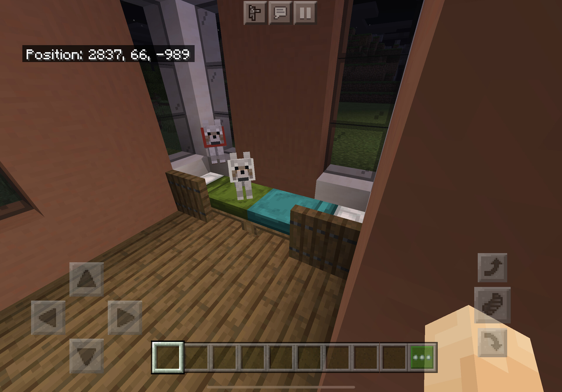 A couple of dog houses Minecraft Map