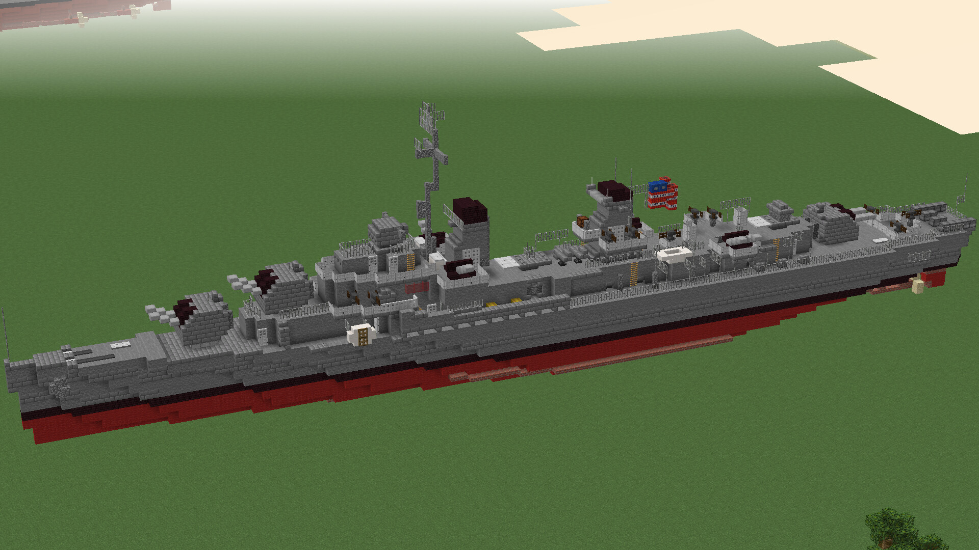 USS Destroyer Gearing 1:1 [outdated] Minecraft Map