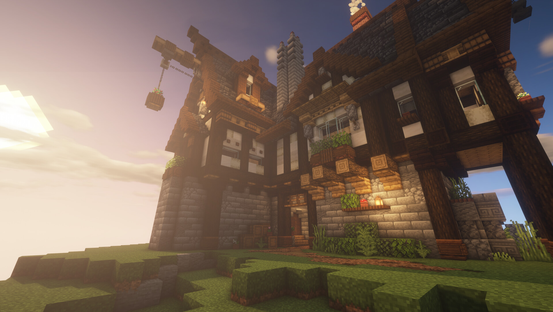 Fantasy-Medieval Island House Minecraft Map