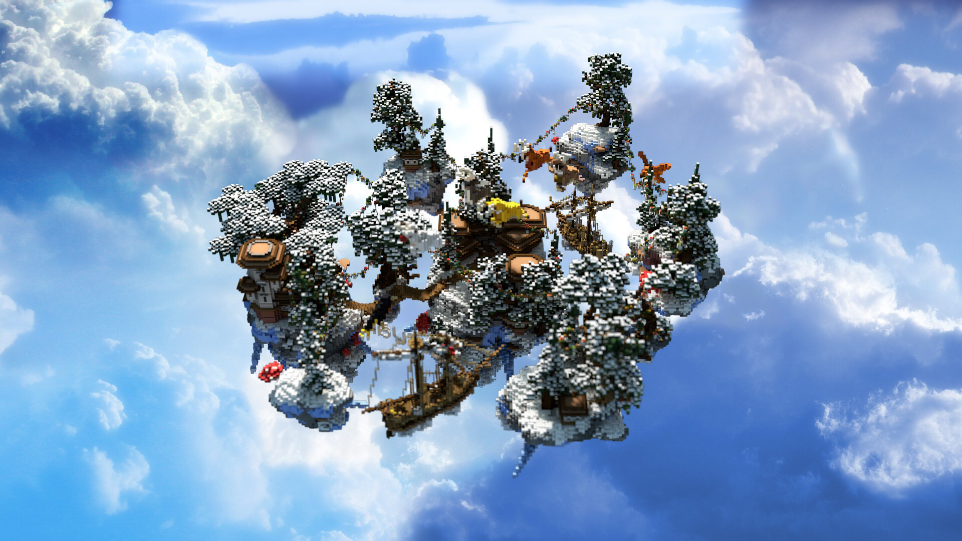 Minecraft Winter SkyWars Minecraft Map