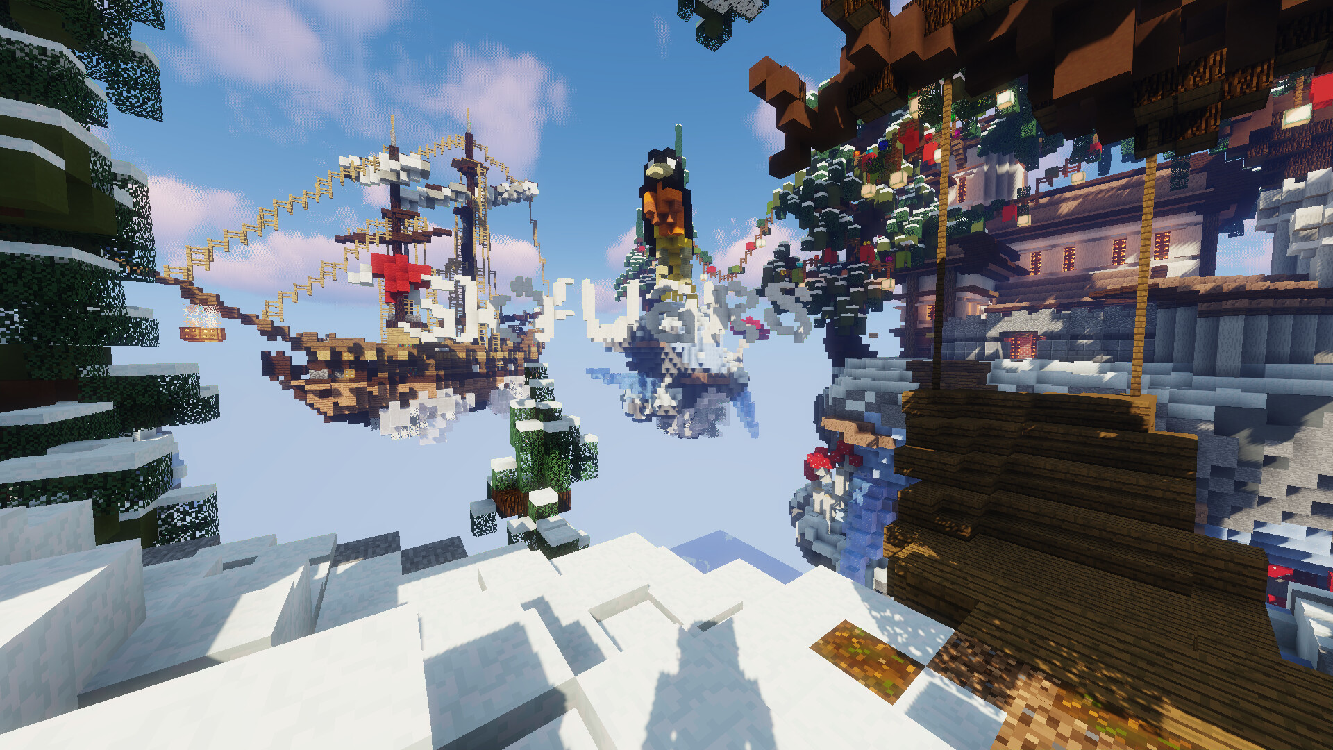 Minecraft Winter SkyWars Minecraft Map