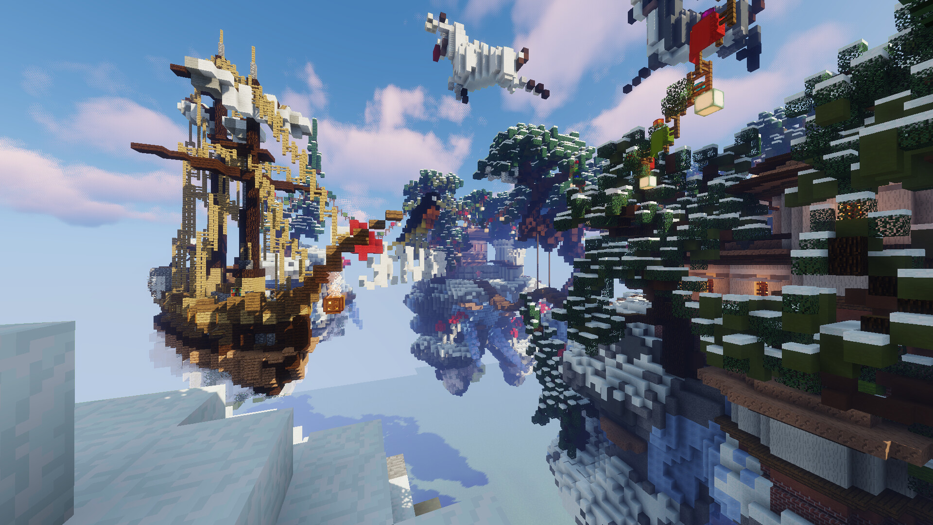 Minecraft Winter SkyWars Minecraft Map